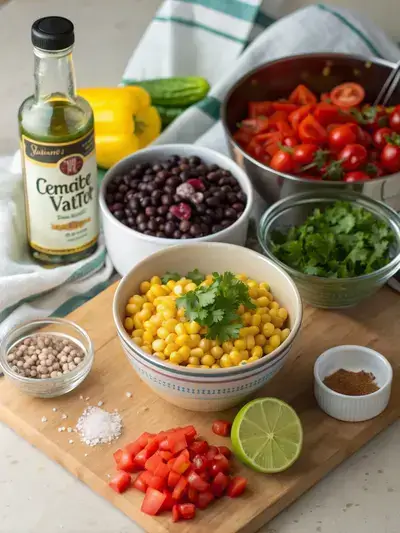 Easy Cowboy Caviar Dip Recipe – Fresh Southwestern Bean & Corn Salsa
