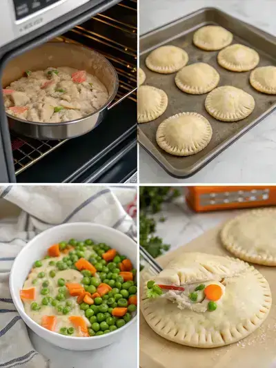 Easy Homemade Chicken Pot Pie Hand Pies | Mini Pot Pies